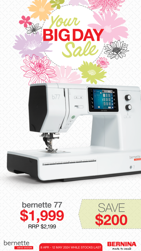 Bernette 77 Sewing Machine - Bernina Sewing Centre Tauranga