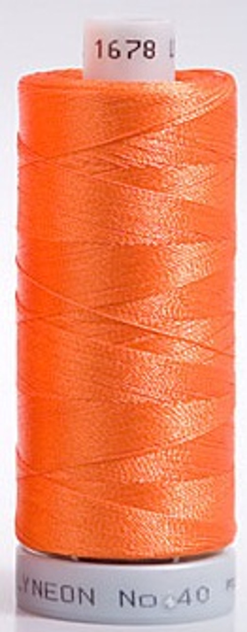 1678 Polyneon 40 - Pumpkin 1000m - Bernina Sewing Centre Tauranga