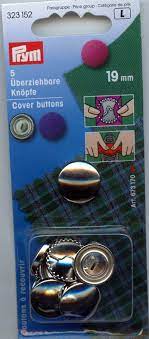 Prym Cover Buttons Metal 19mm - Bernina Sewing Centre Tauranga