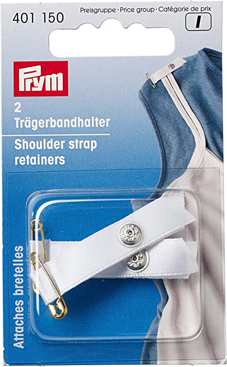 Prym Shoulder Strap Retainers-White - Bernina Sewing Centre Tauranga